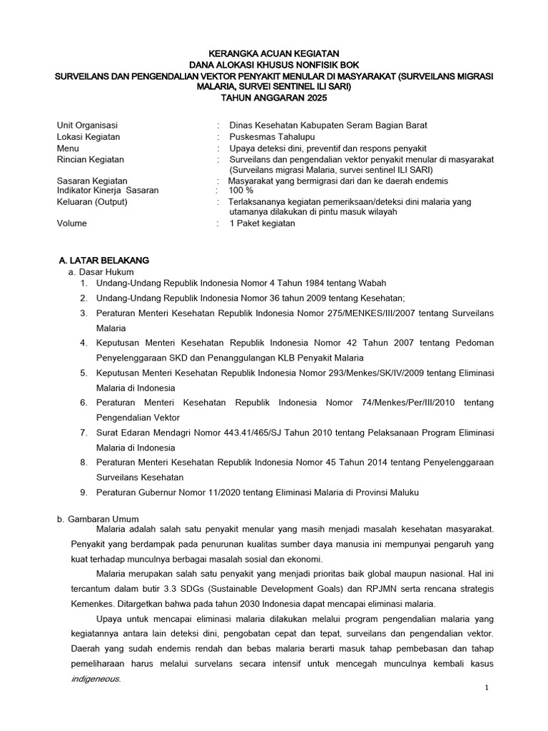 Kak Surveilans Dan Pengendalian Vektor Penyakit Menular Di Masyarakat ...