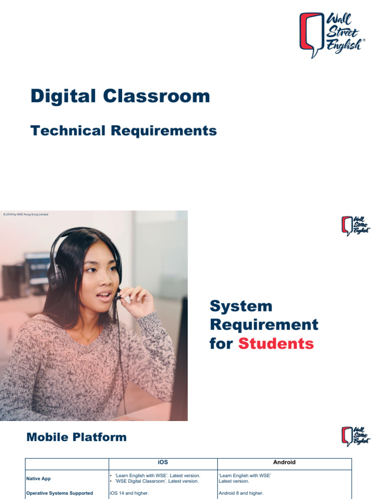 Digital Classroom - Minimum Requirements | PDF | Bluetooth | Android ...