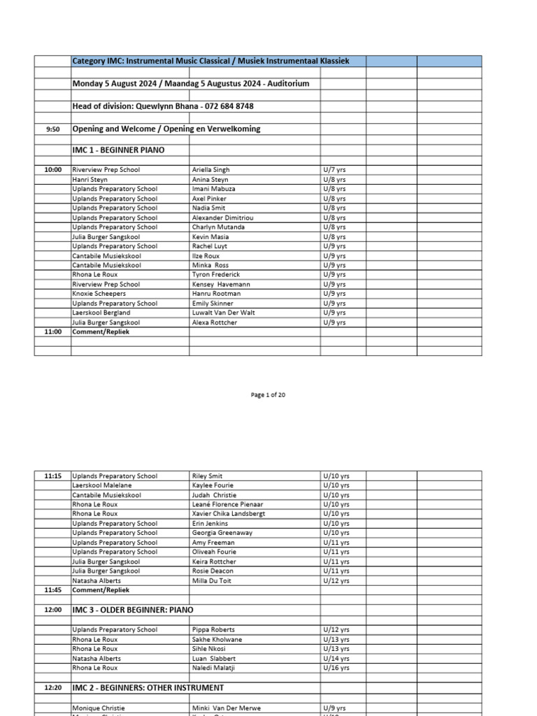 Instrumental Program Draft | PDF | Performing Arts | Musicology