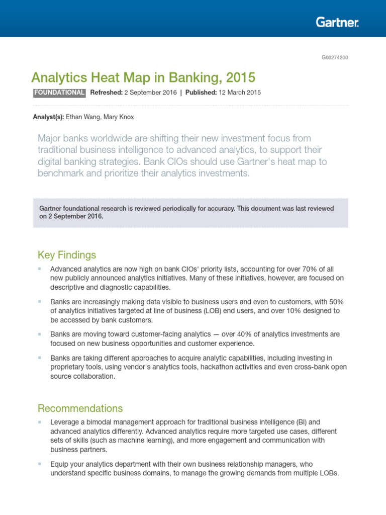 Analytics Heat Map in Bankin 274200 | PDF | Analytics | Business ...