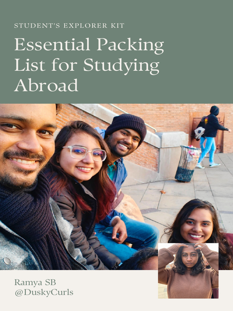 Essential Packing Guide for Study Abroad | PDF | Indian Cuisine