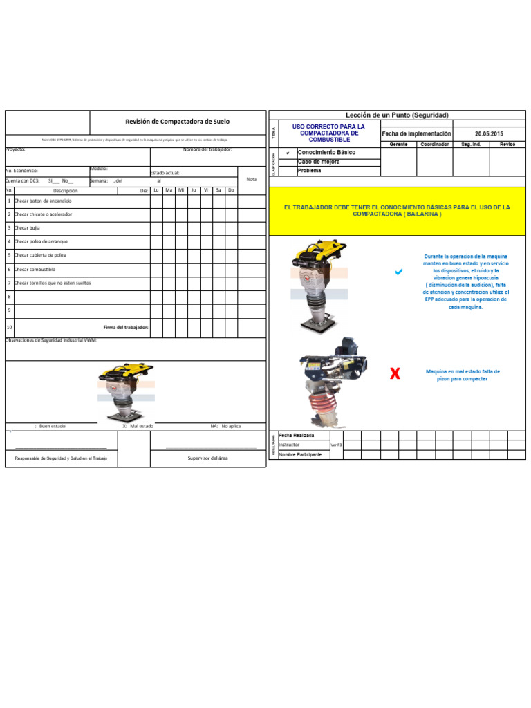 Check List Compactadora 2022 | PDF