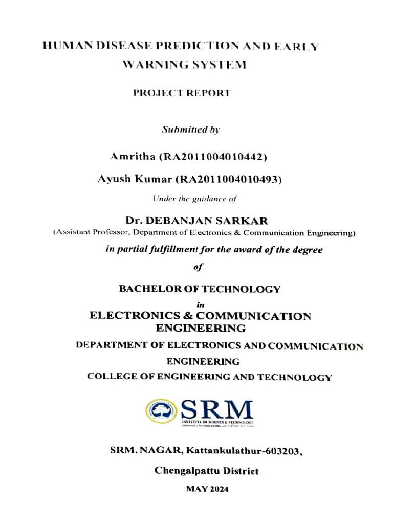 Final Report | PDF | Internet Of Things | Embedded System