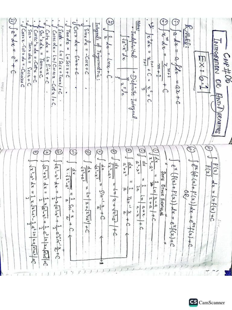 Unit 06 Integration by Sir Ehtisham Ali | PDF
