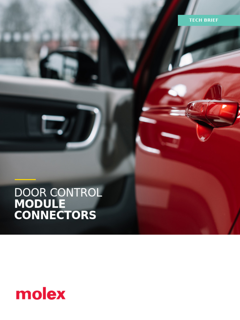 Door Control Module Connectors Guide | PDF | Electrical Connector ...