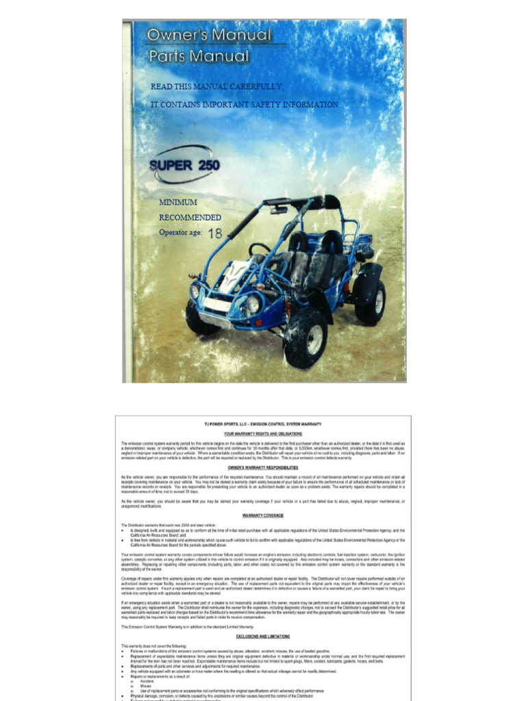 Hammerhead ss250 REV C | PDF | Off Roading | Traffic Collision