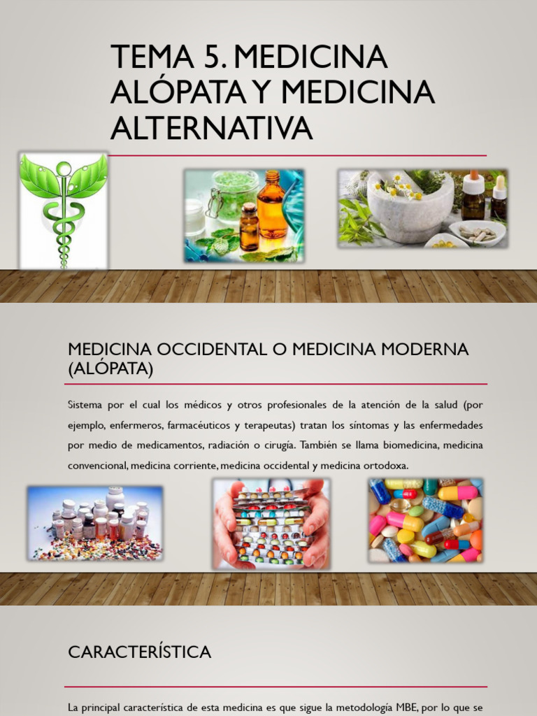 Tema 5 Medicina Alópata y Medicina Alternativa | PDF | Medicina ...