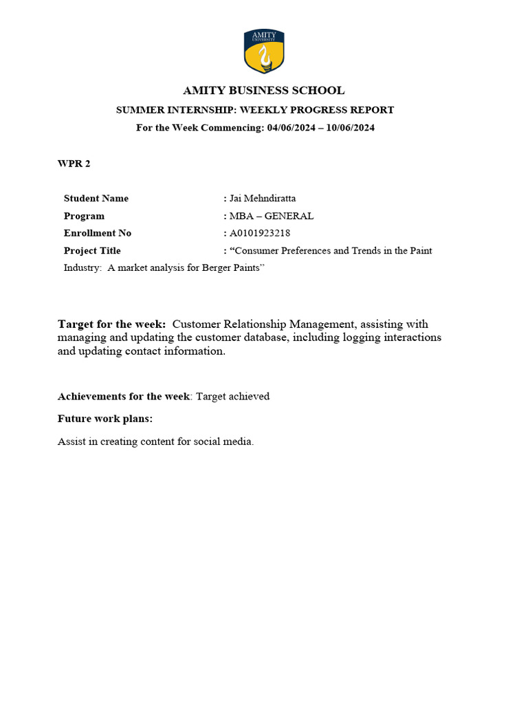 WPR 4 | PDF | Business