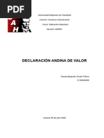 0007 Declaración Andina Del Valor | PDF