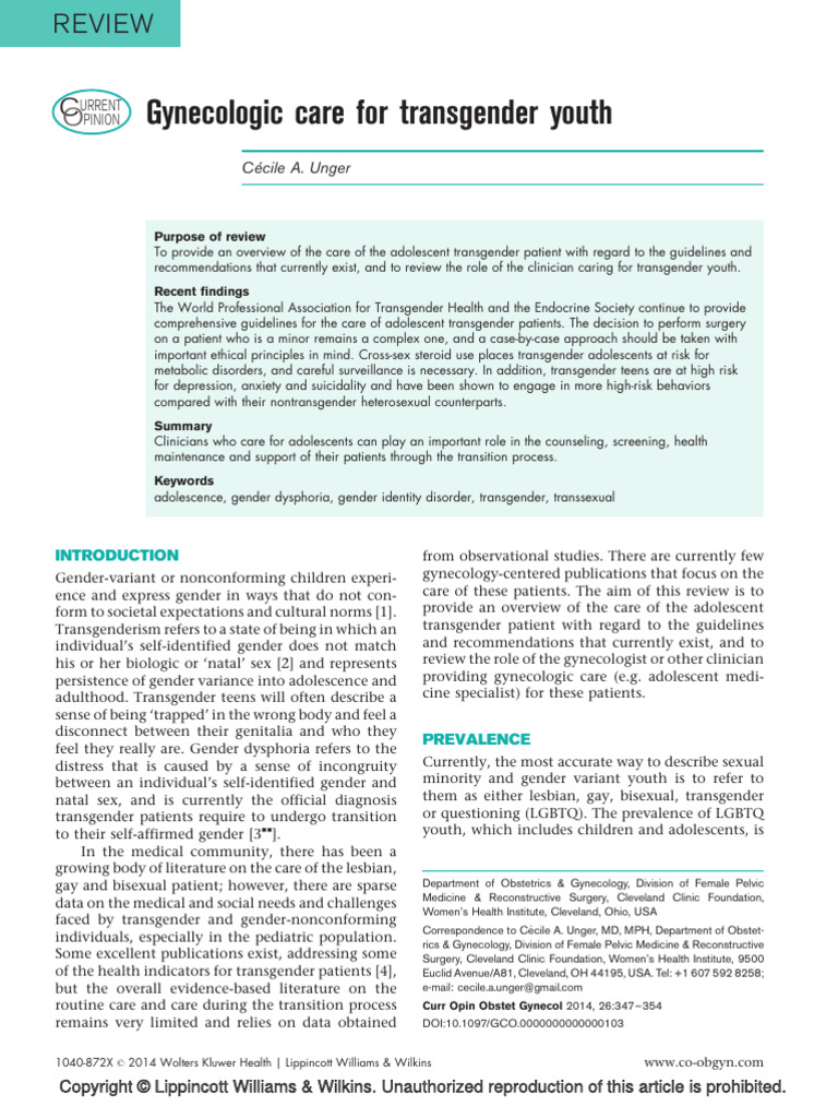 Artigo GO 2 | PDF | Transgender | LGBTQIA+ Studies