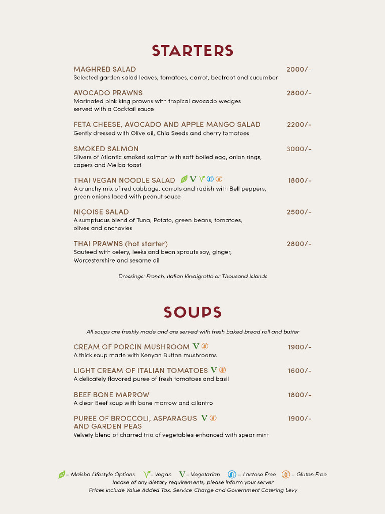 Cafe Maghreb Menu | PDF
