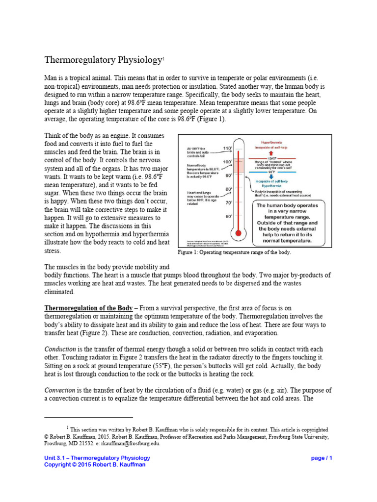 Ch03 Thermoregulation | PDF | Thermal Insulation | Thermoregulation