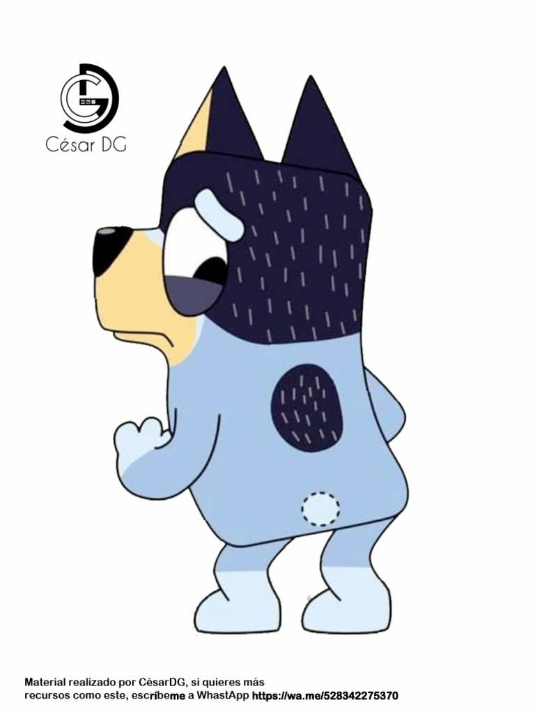 Juego: Ponle la cola a Bluey | PDF