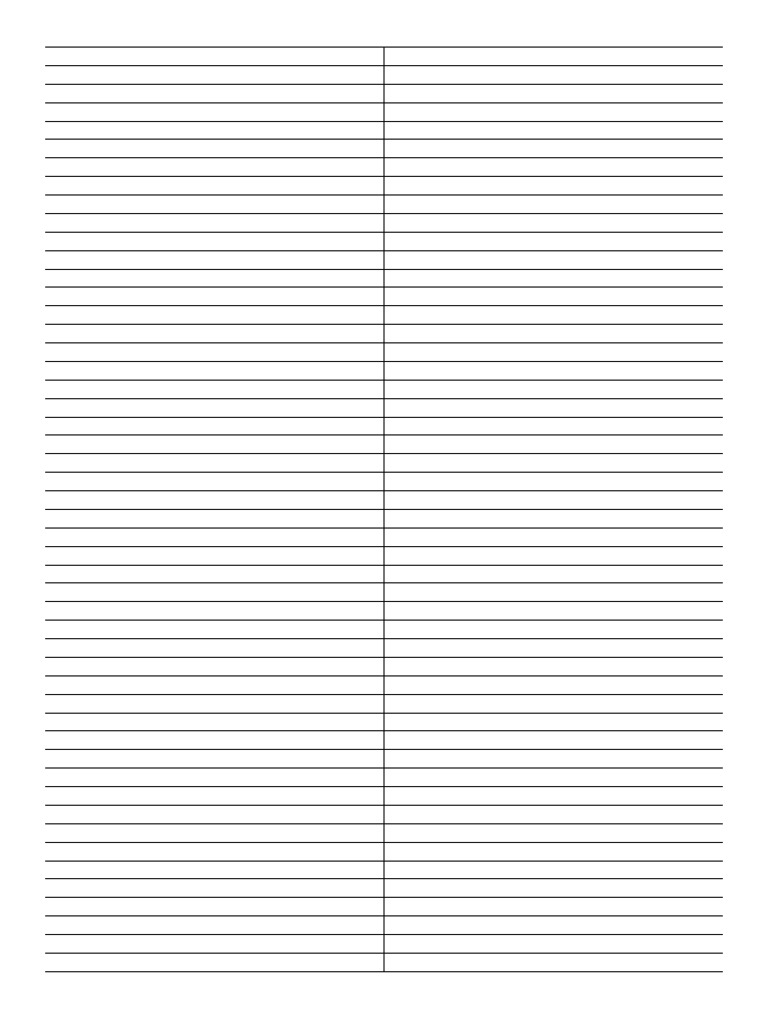 Hoja Con Divisiones | PDF