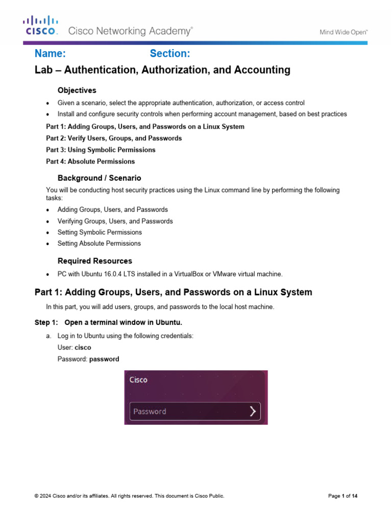 Lab: Linux User Management & Permissions | PDF | Superuser | Sudo
