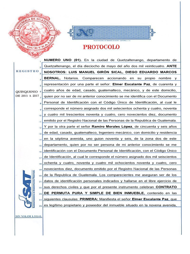 01 - PERMUTA | PDF | Guatemala