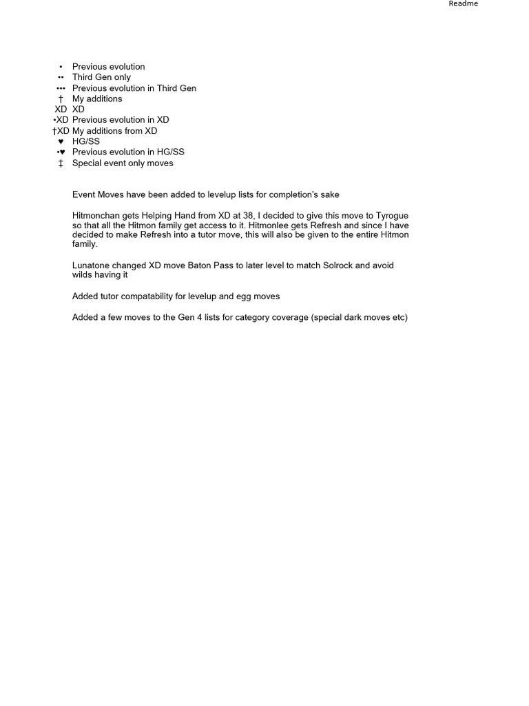 Gen3 Movesets (Legacy Default) | PDF