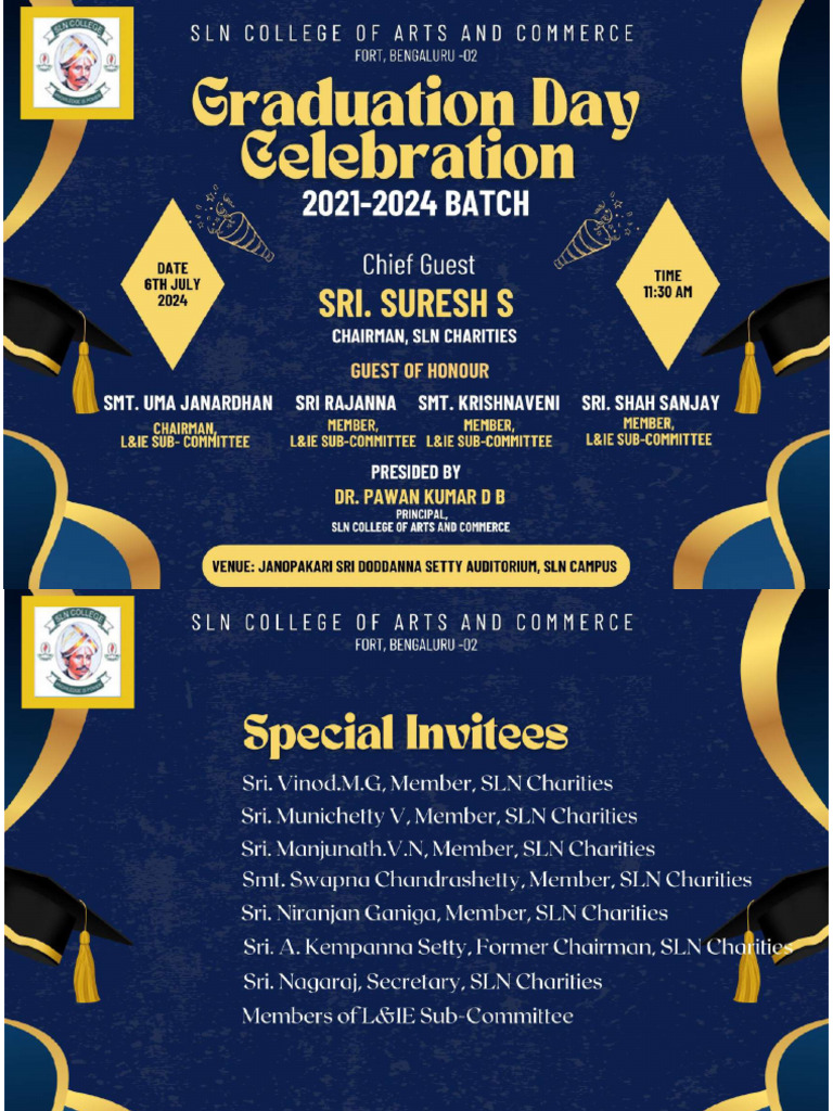 SLN College Graduation Day Invite | PDF