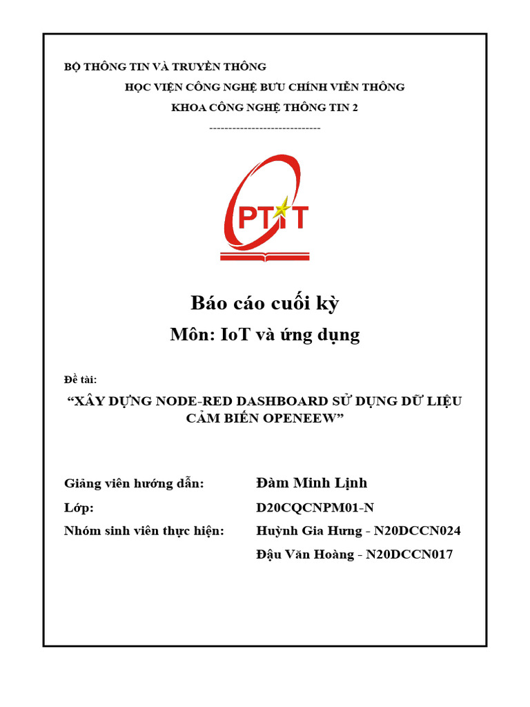 Bao Cao IOT | PDF