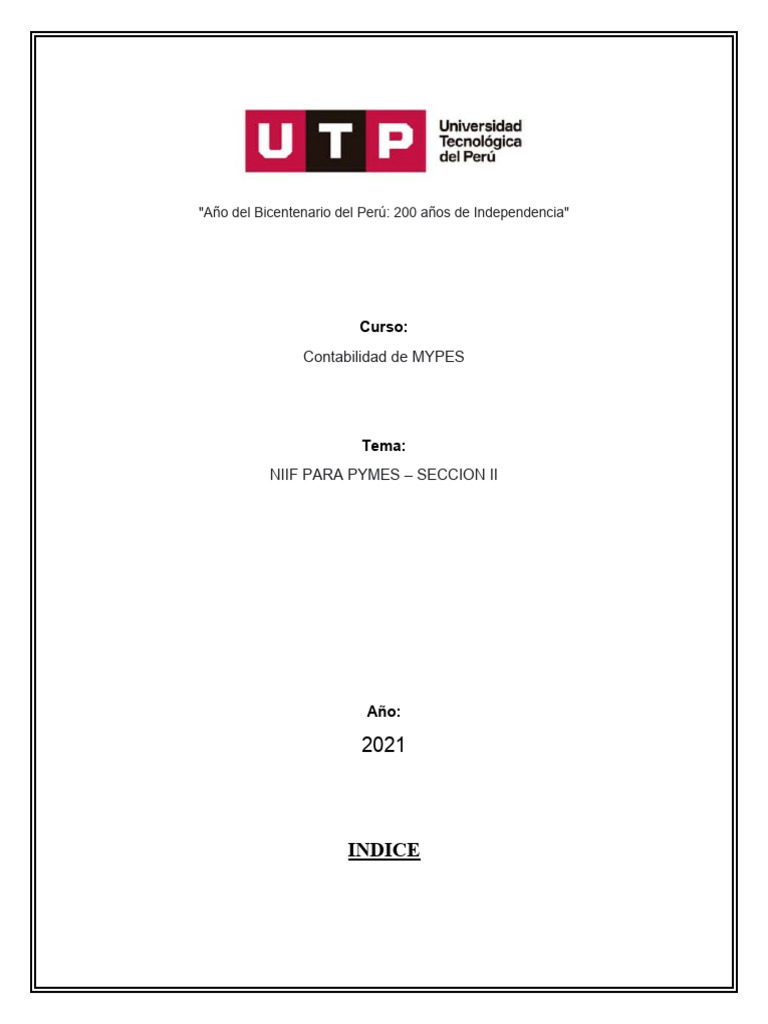 MONOGRAFIA NIIF PARA PYMES - SECCION II.1 | PDF | Estado financiero ... MONOGRAFIA NIIF PARA PYMES - SECCION II.1 | PDF | Estado financiero ...