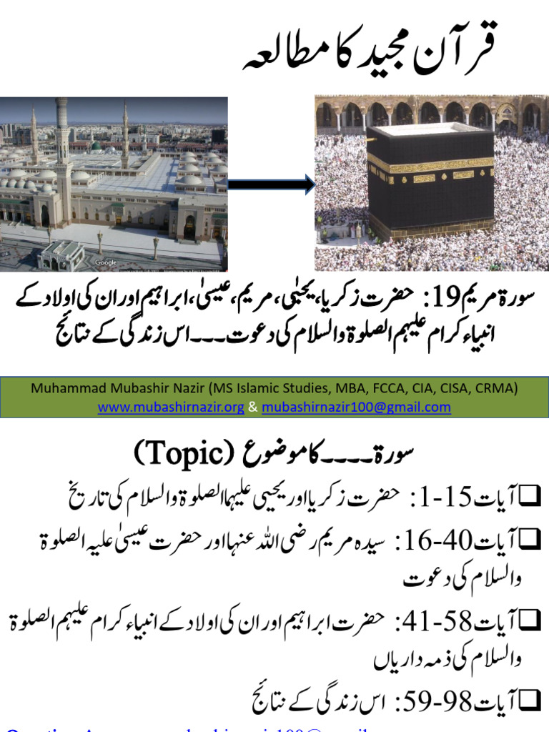 Surah 19 Maryam | PDF