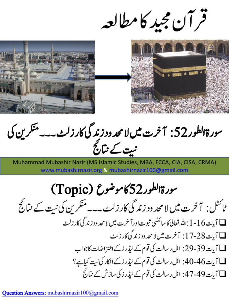 Surah 52-Al Toor | PDF