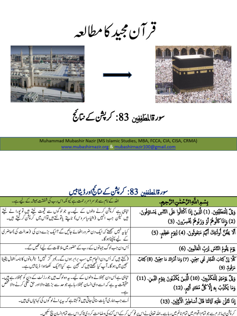 Surah 83-84 Al Mutffineen & Al Inshiqat | PDF
