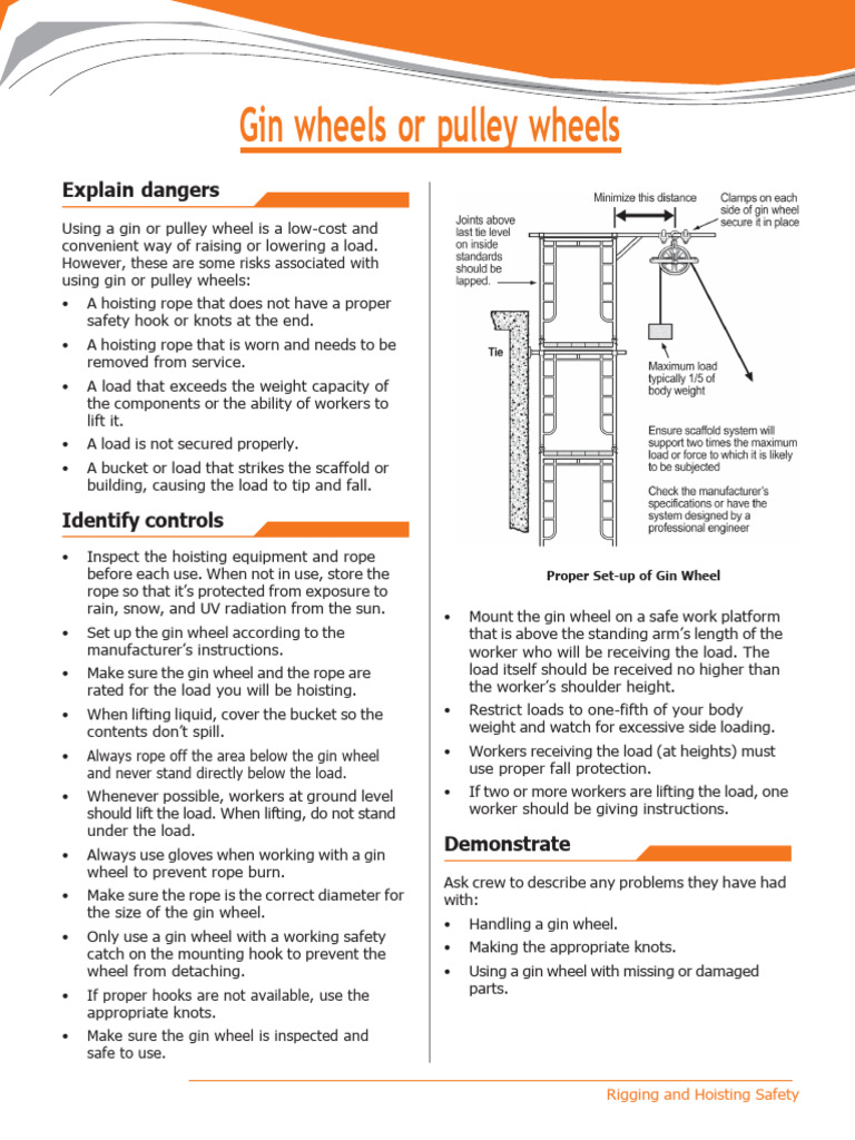 Gin Wheels Safety 1706264773 | PDF | Rope | Safety