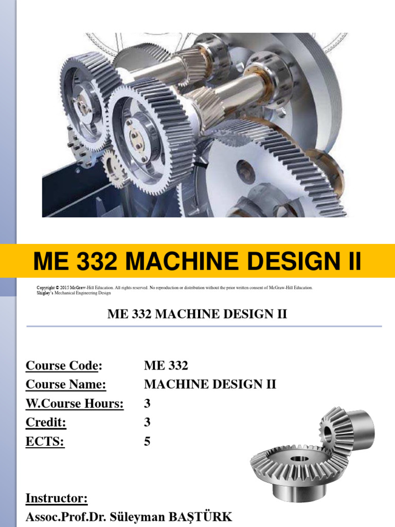 Machine Design II - Introduction | PDF | Gear | Engineering