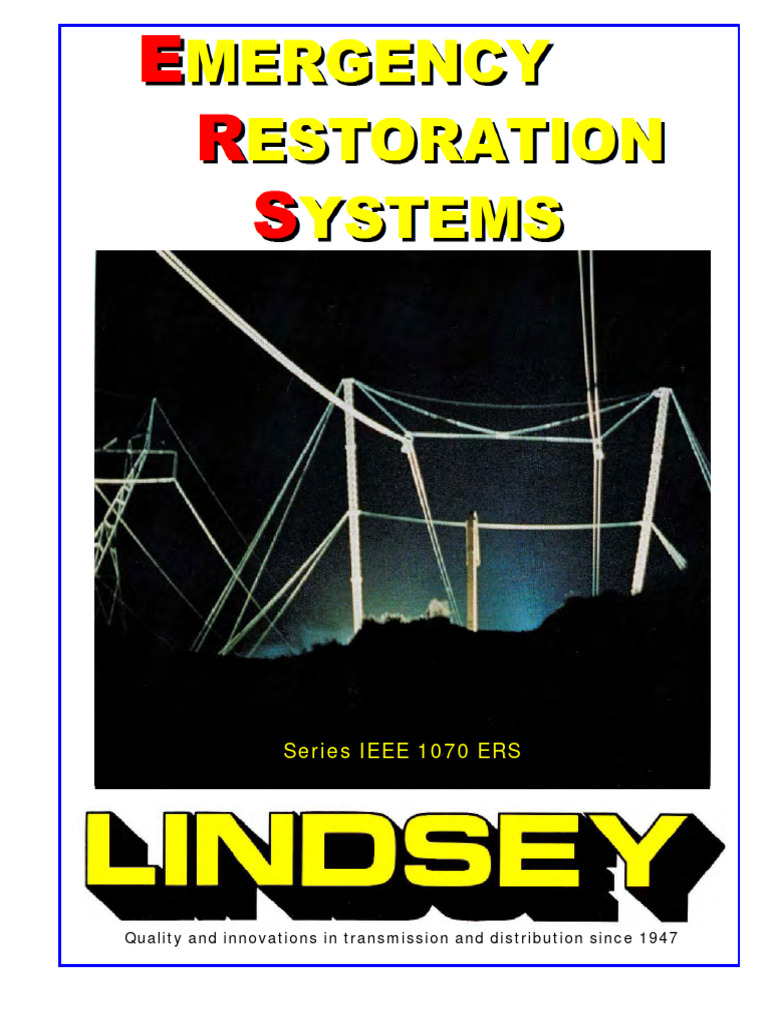 Emergency Restoration System ERS Towers 1070 Series | PDF | Electric ...