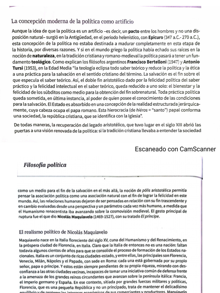 Concepción Moderna de La Política | PDF