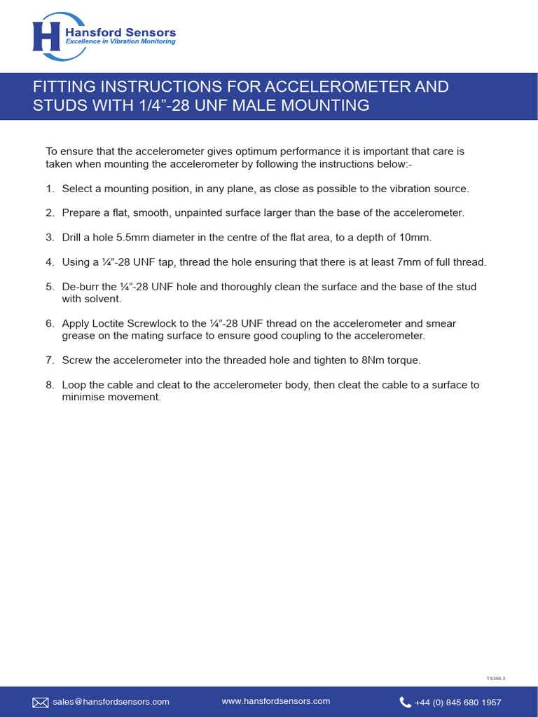 Studs Fitting Instructions 22 | PDF | Screw | Adhesive