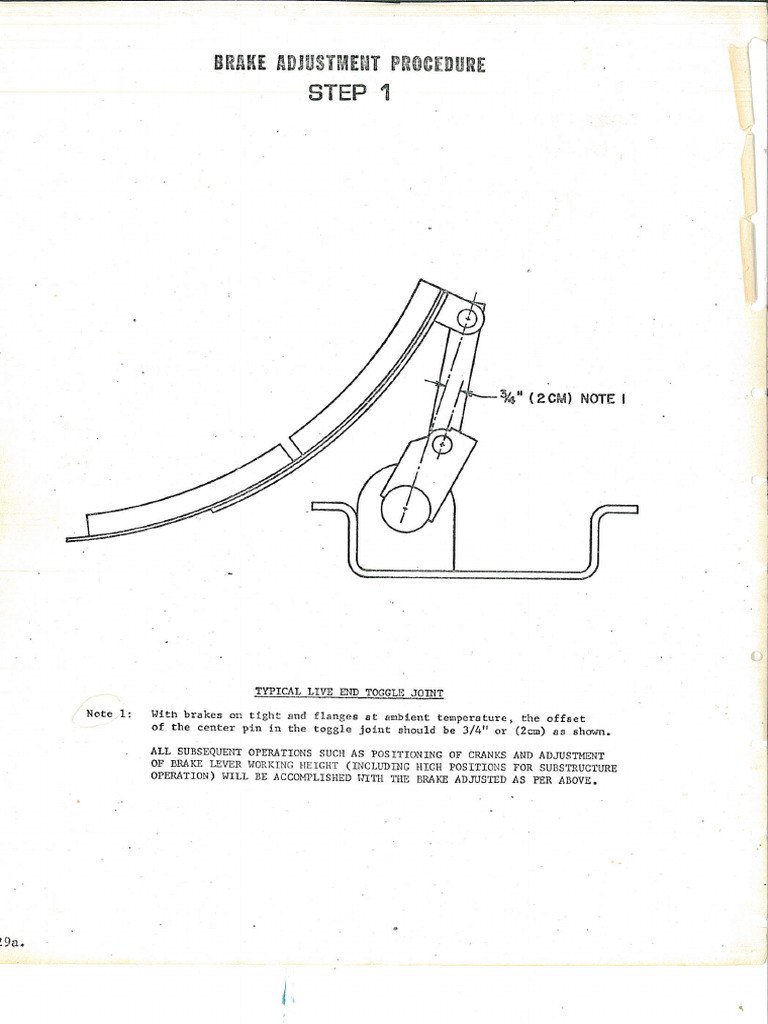 Cabot900 Brake Adjustment Procedure | PDF