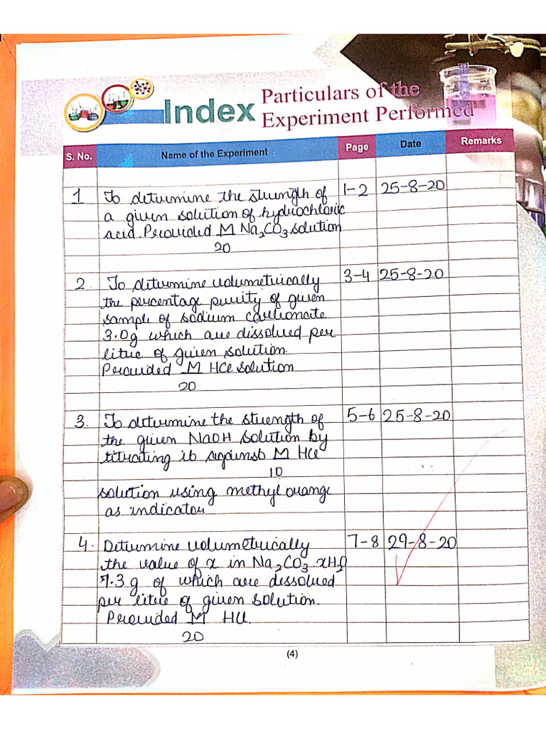 Chemistry Practical Pdf