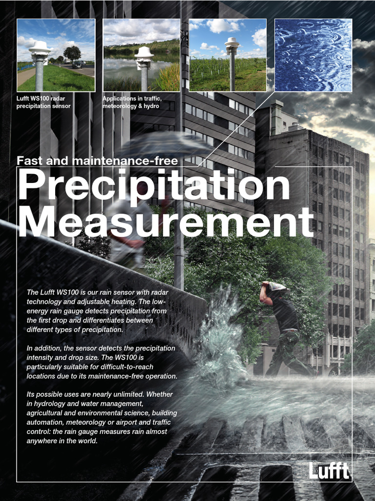 Lufft WS100 Radar Rain Sensor Guide | PDF | Precipitation | Radar