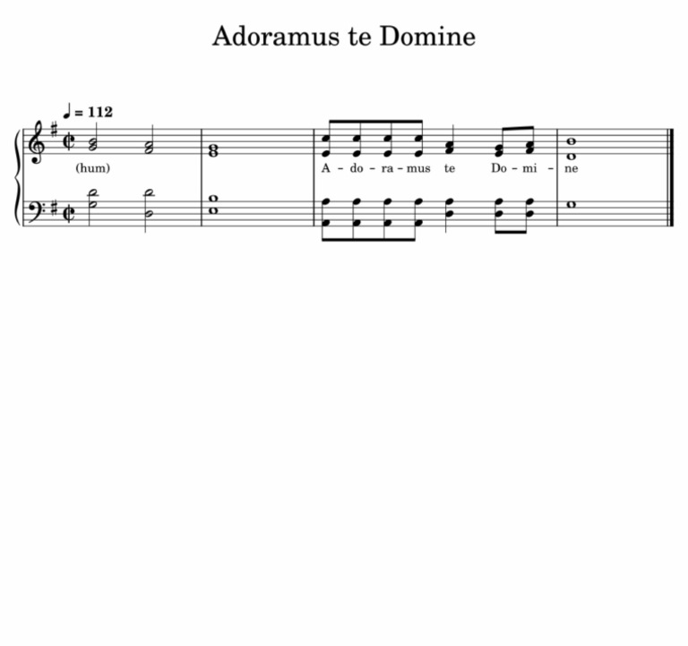 Adoramus Te Domine | PDF