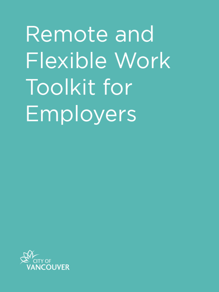 Remote Work Toolkit | PDF | Employment | Commuting