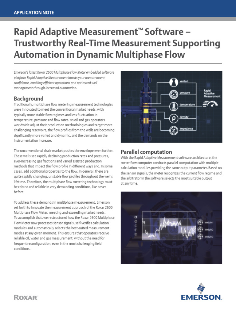 Rapid Adaptive Measurement Software - Trustworthy Real Time Measurement Supporting Automation in ...