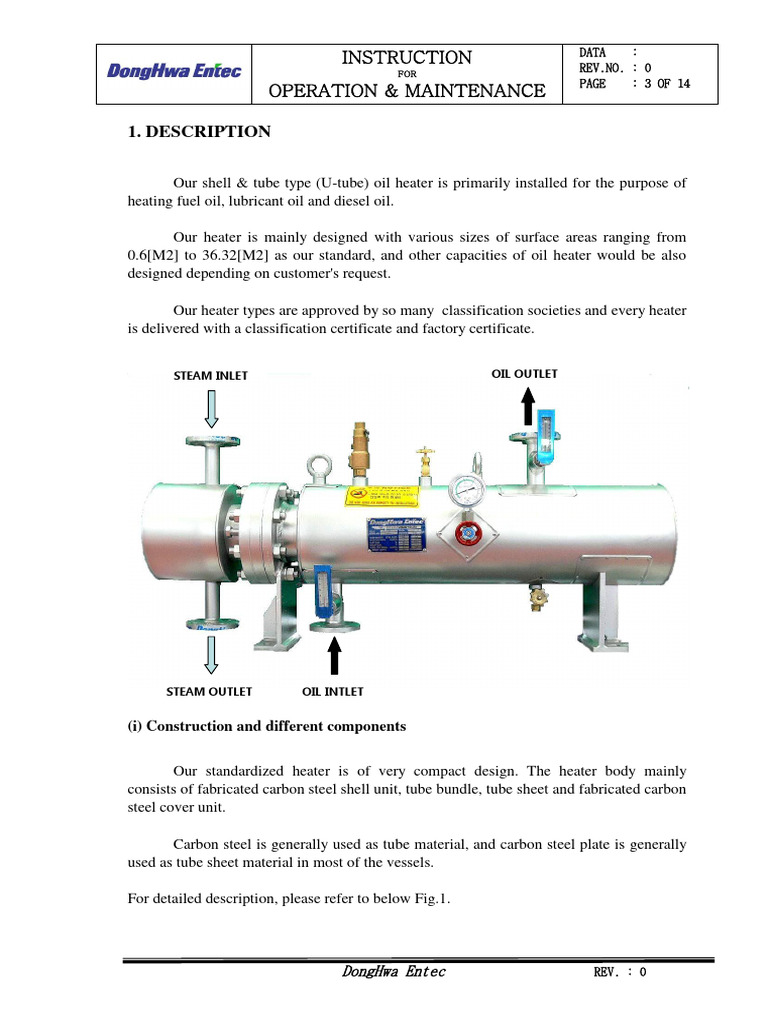 U-type oil heater-Manual | PDF