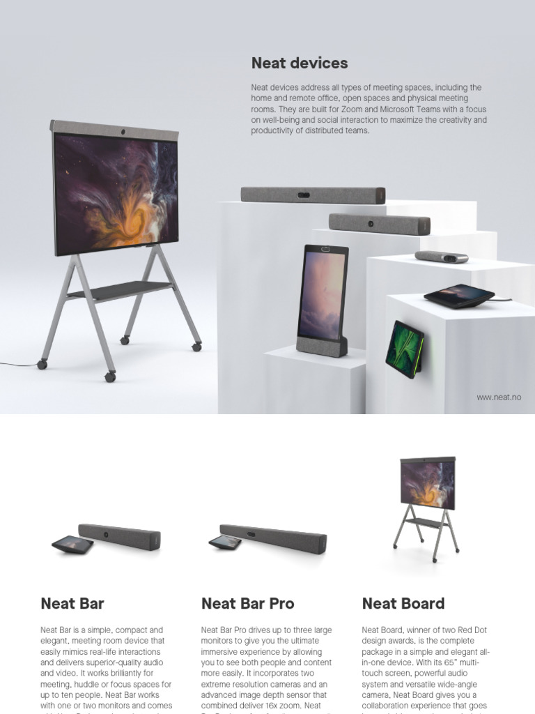 Intro To Neat Product Portfolio | PDF | Camera | Consumer Electronics