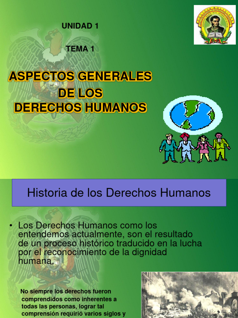 Historia y Principios de los DDHH | PDF | Derechos humanos | Constitución