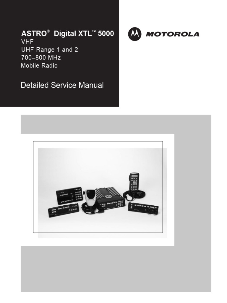 XTL 5000 Detailed Service Manual | PDF | Transmitter | Electronic ...
