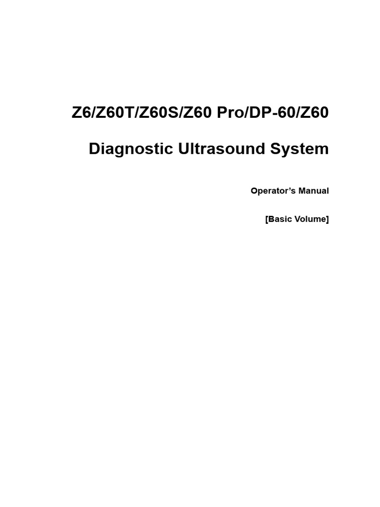 MANUAL ECOGRAFO MINDRAY Z60 | PDF | Computer Data Storage | Computer File