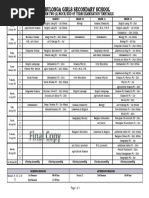 End of Term 1 2025 Invigilation Time-Table | PDF