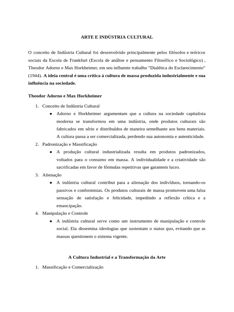 Eletiva 1 _2 anos ARTE E INDÚSTRIA CULTURAL - Documentos Google | PDF Eletiva 1 _2 anos ARTE E INDÚSTRIA CULTURAL - Documentos Google | PDF