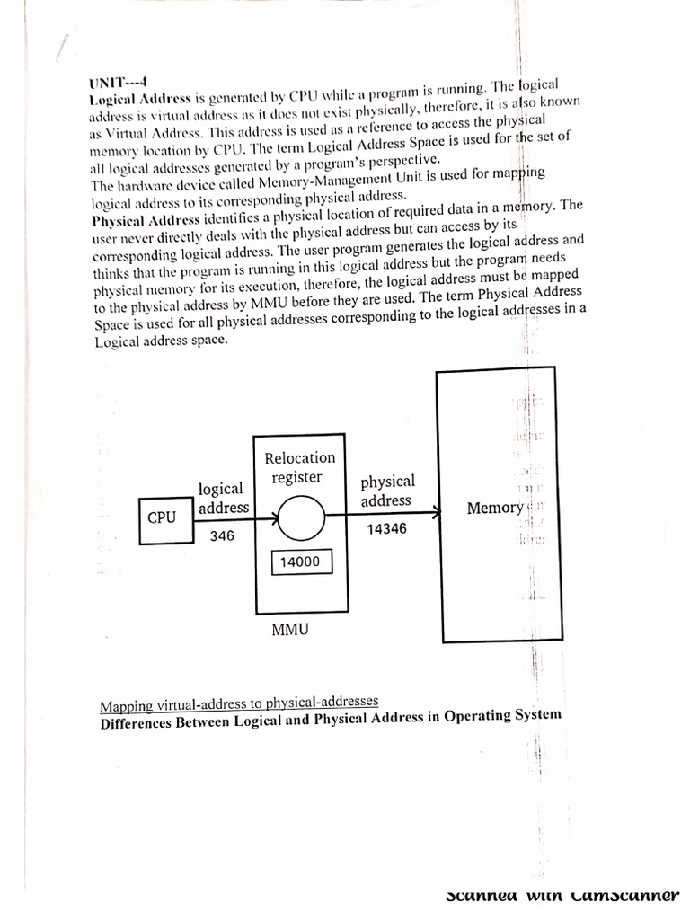 Operating System Unit - 4 | PDF Operating System Unit - 4 | PDF