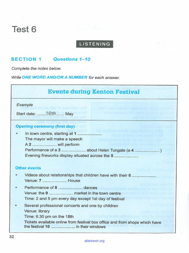 IELTS - General Test 6 | PDF