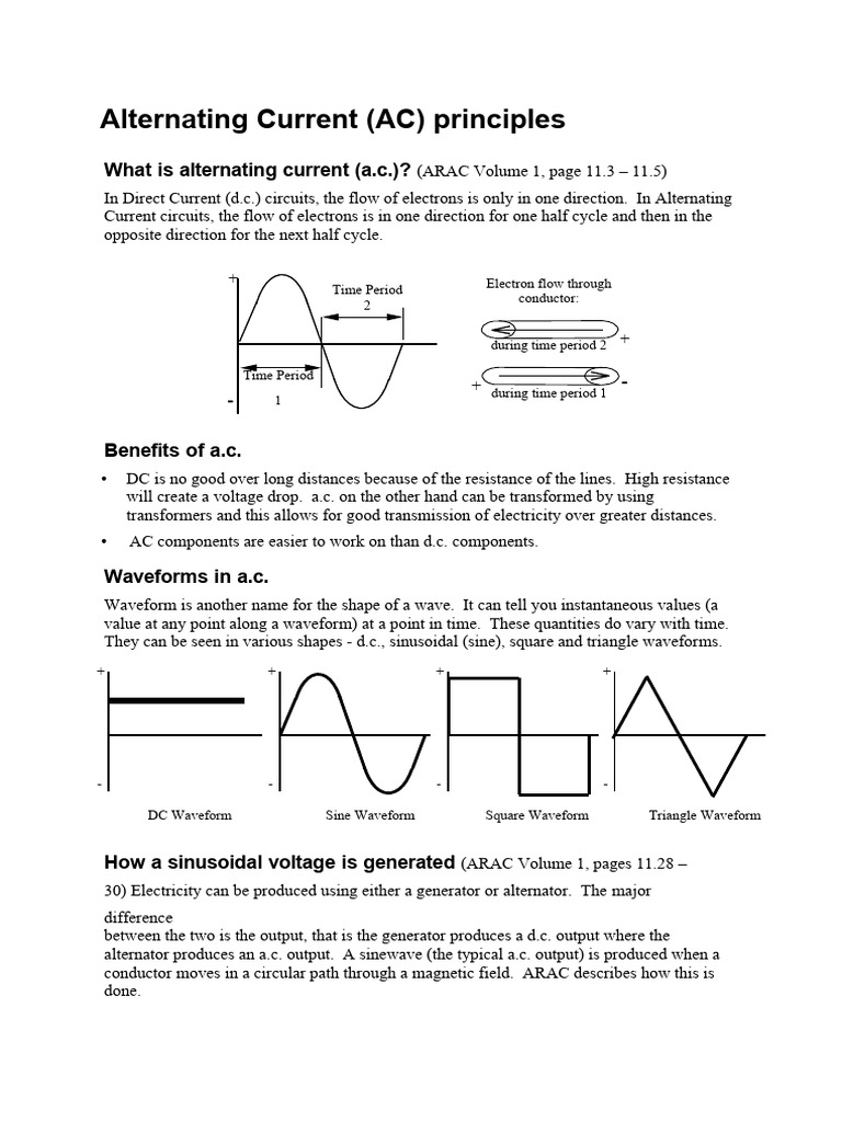 8 Alternating Current Notes 8 | PDF | Electrical Impedance | Amplitude