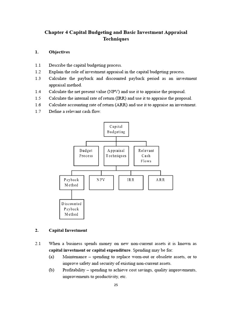Chapter4 CapitalBudgeting | PDF | Capital Budgeting | Net Present Value