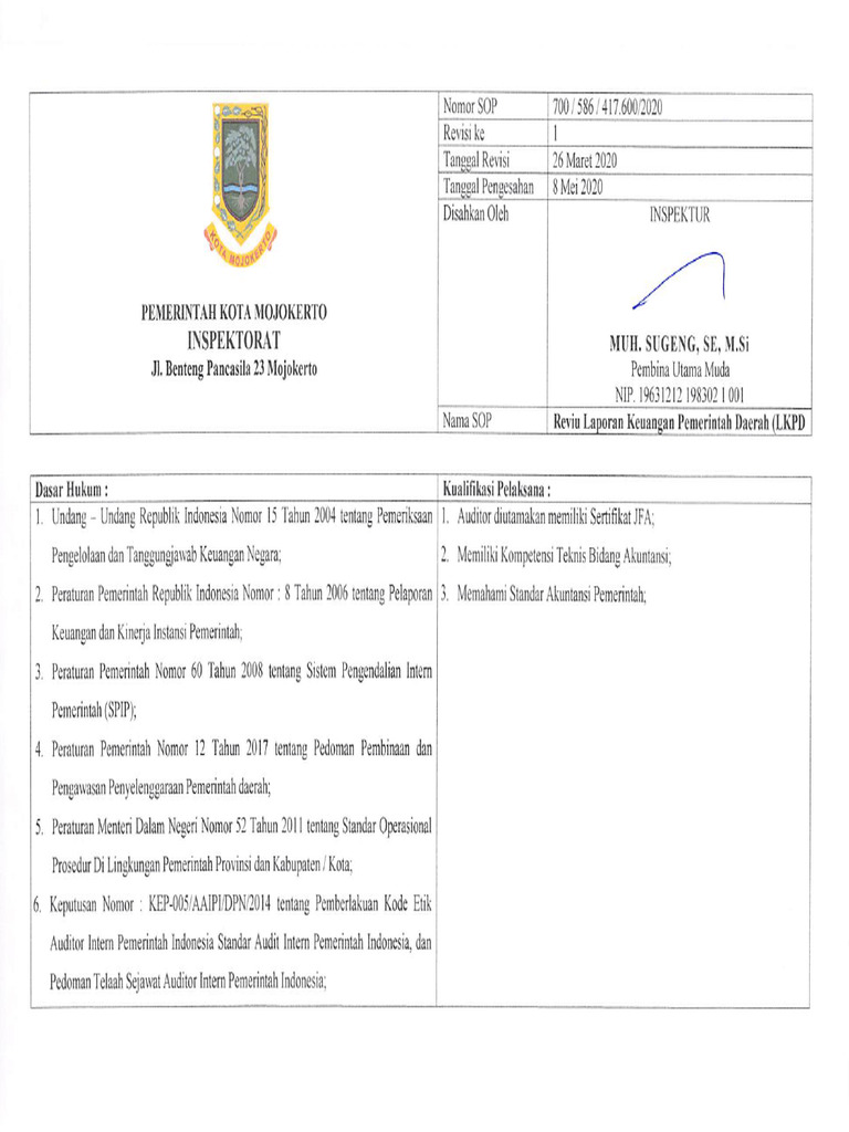 Reviu Laporan Keuangan Pemerintah Daerah (LKPD) | PDF